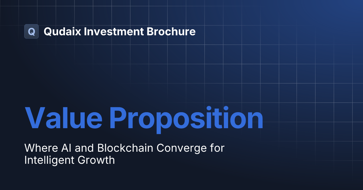Value Proposition | Qudaix Investment Brochure